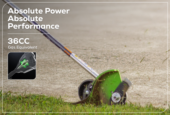 82V Straight Shaft Edger with (1) 8Ah Batteries and Dual Port Charge ...