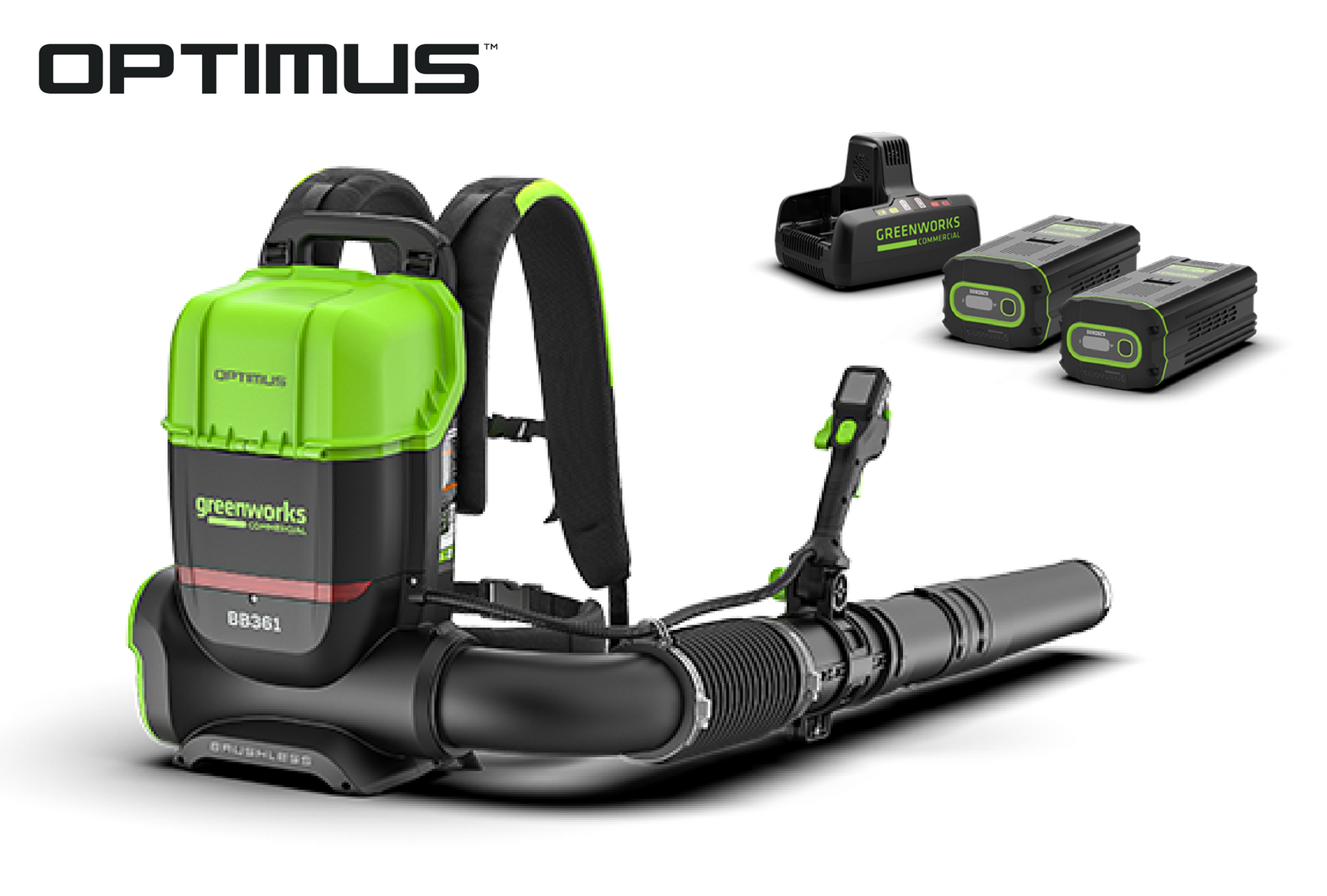 82V 755 CFM Dual-Port Backpack Blower | Greenworks Commercial