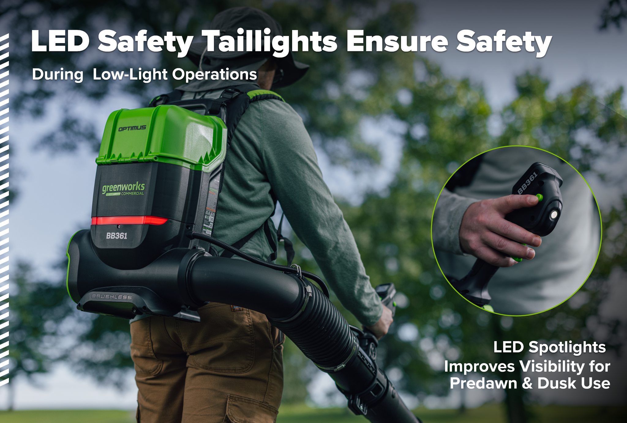82V 755 CFM Dual-Port Backpack Blower | Greenworks Commercial