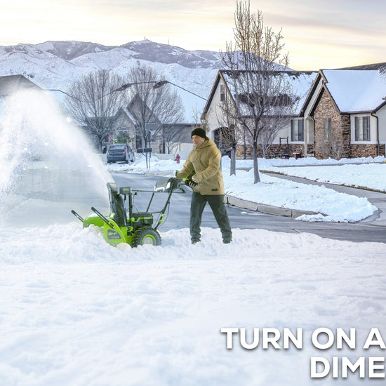 82V 24 IN Dual Stage Snow Thrower | Greenworks Commercial