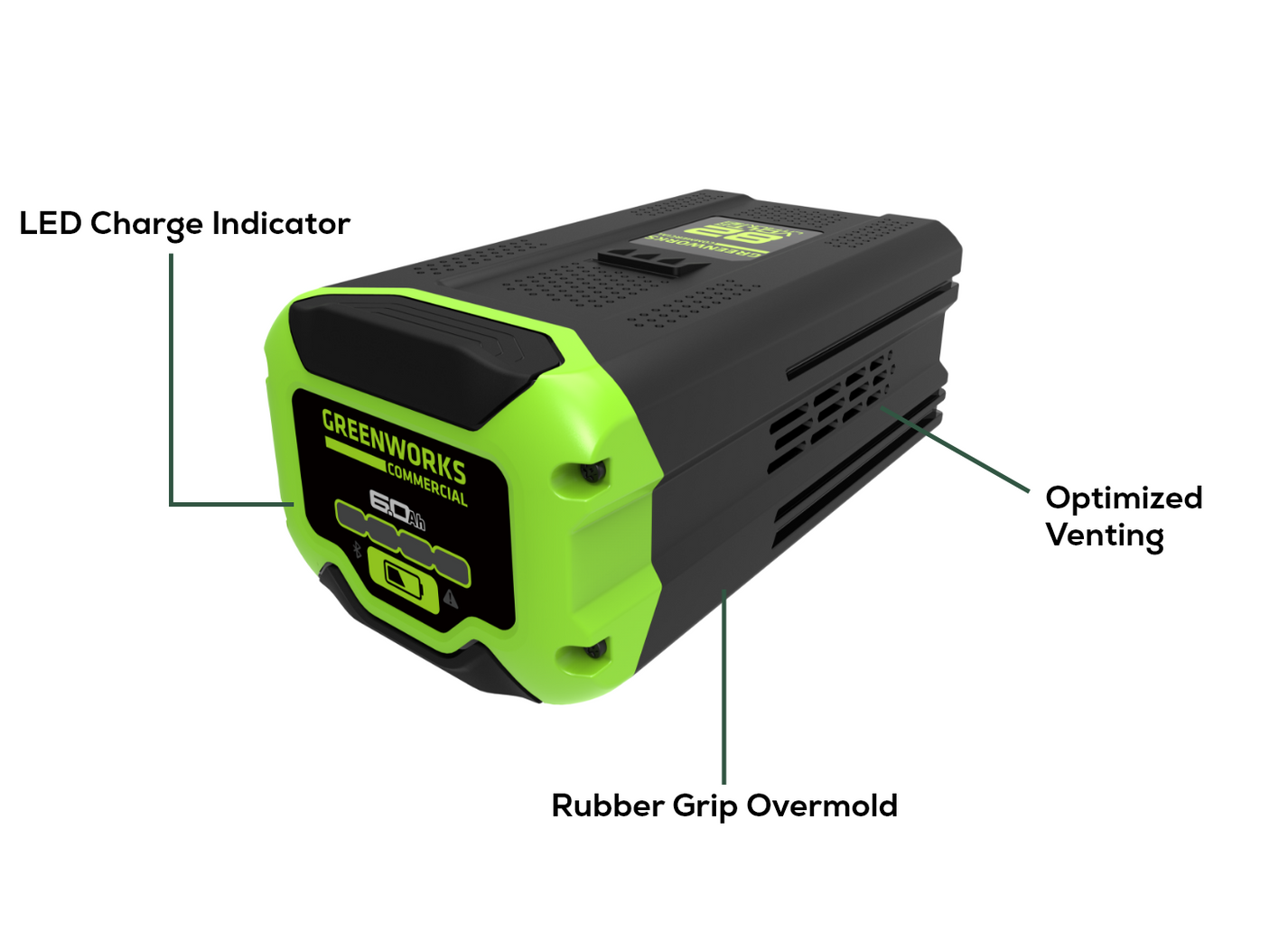 82V 6Ah Battery with Bluetooth | 2935802 | Greenworks Commercial