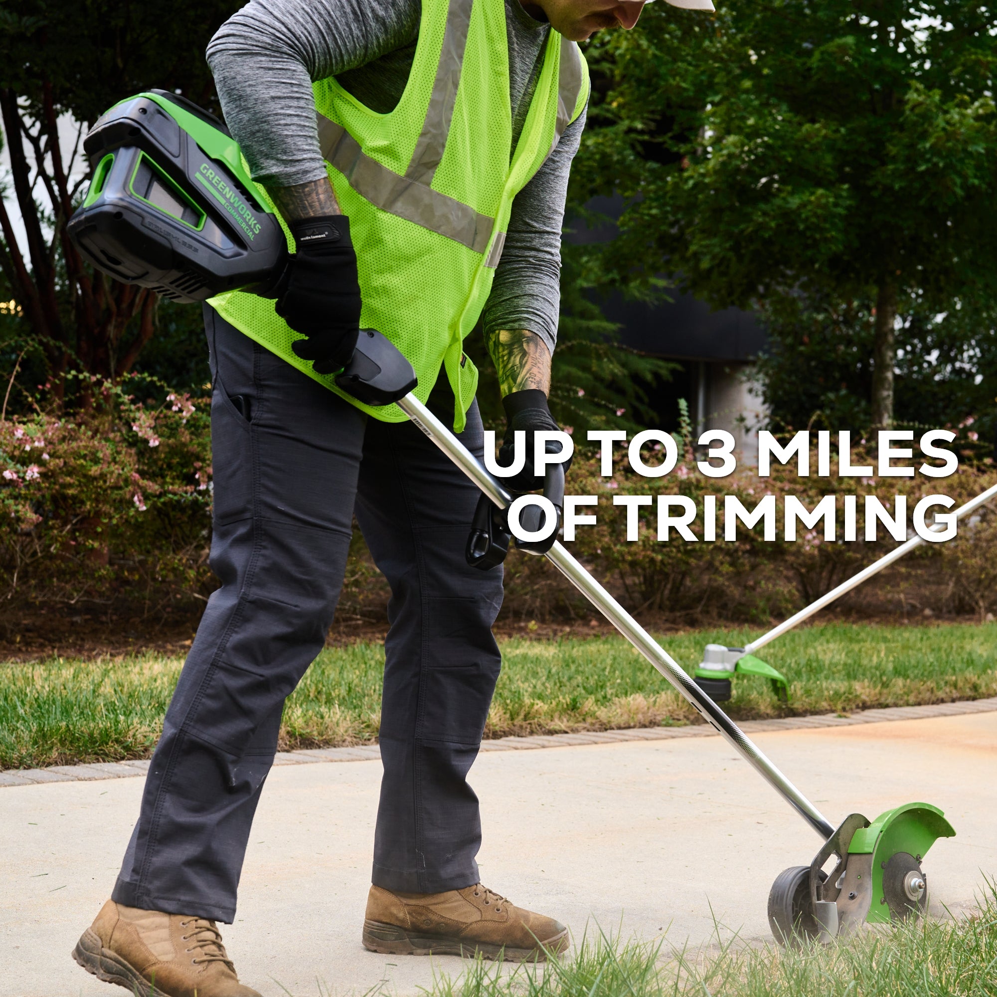82V Edger with 4Ah Battery and Dual Port Charger | 2702702 | Greenworks ...