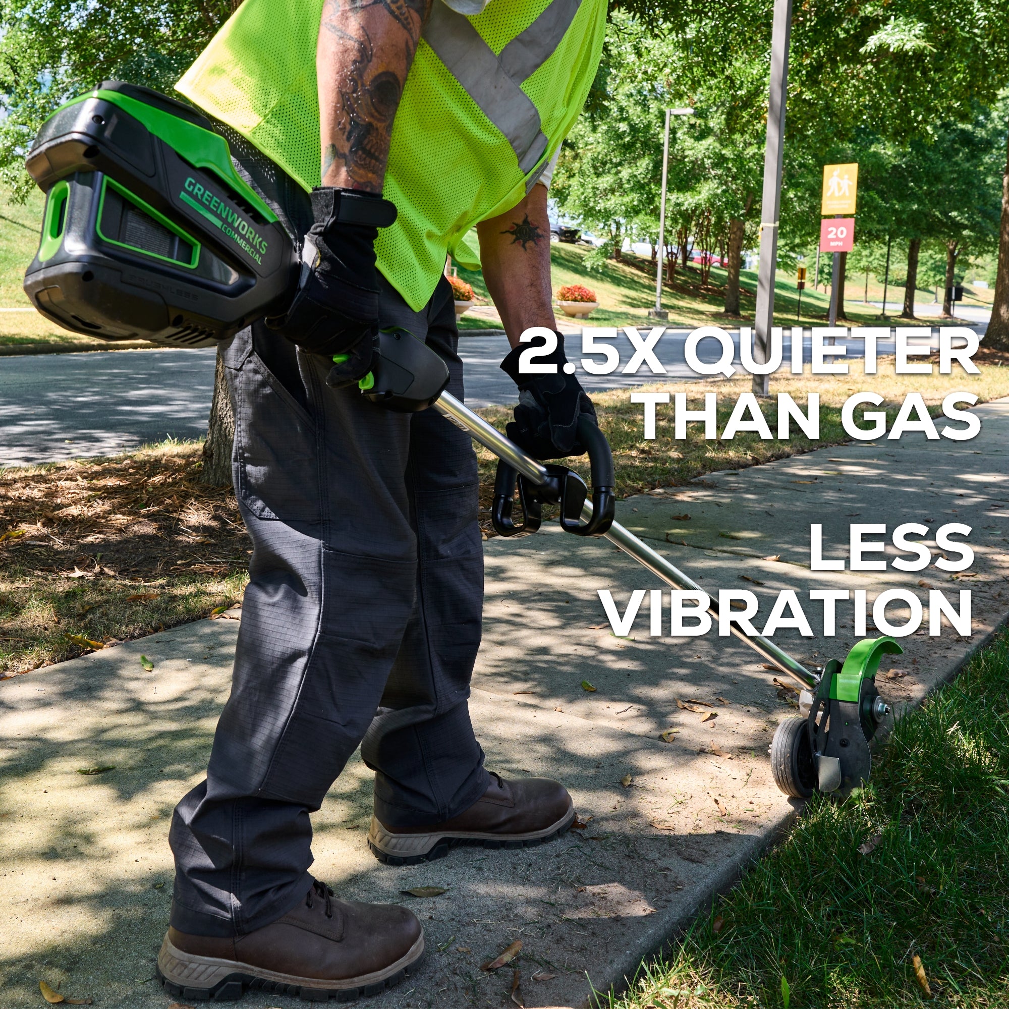 82V Edger with 4Ah Battery and Dual Port Charger | 2702702 | Greenworks ...