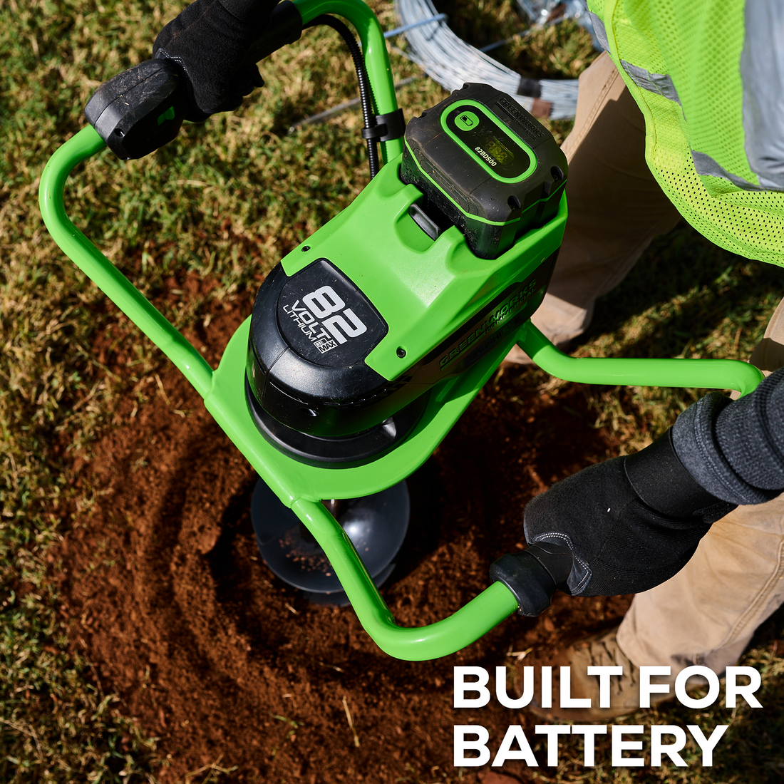 82V Earth Auger Kit with 4Ah Battery and Dual Port Charger | 2990702 ...