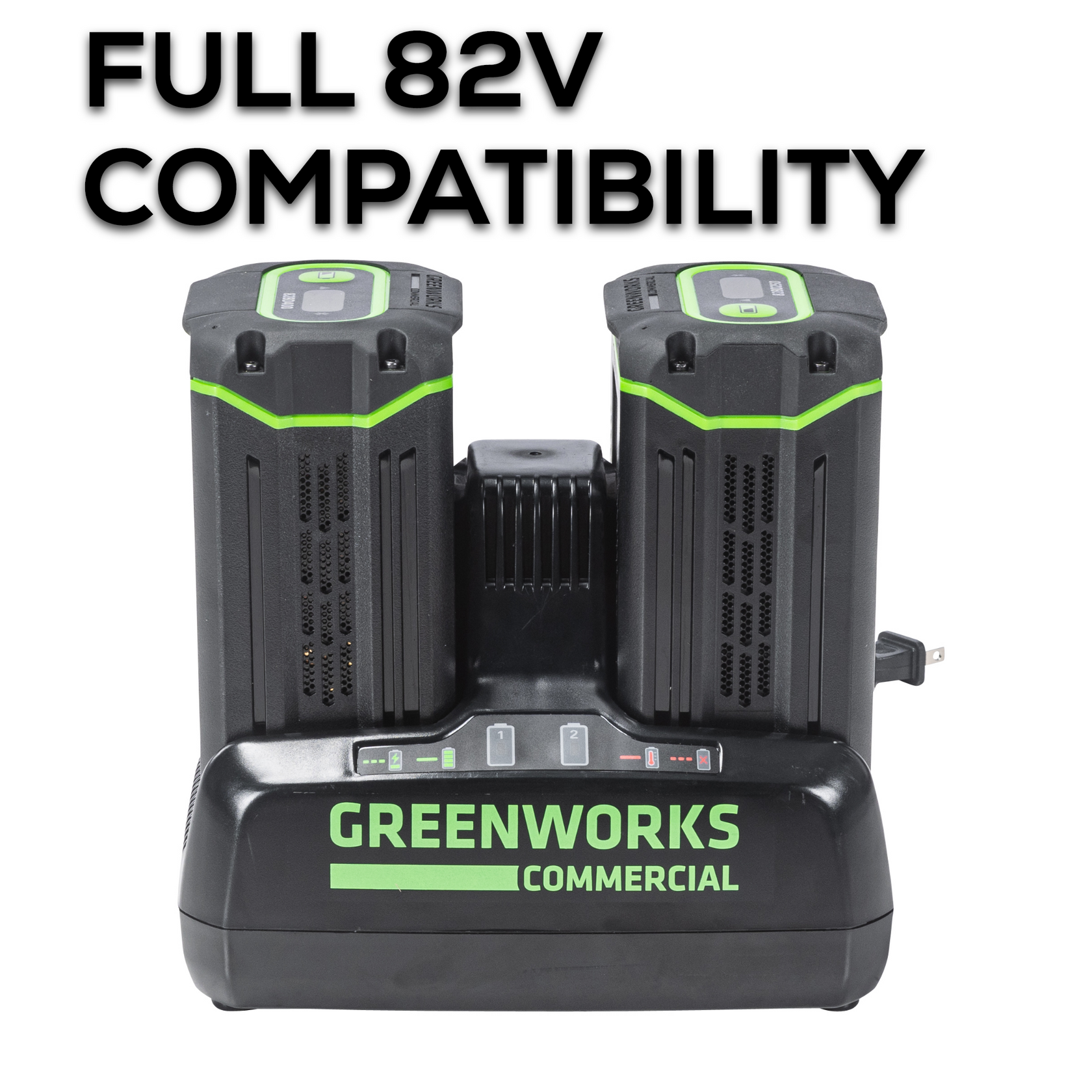 82V Dual Port Charger | 2958302 | Greenworks Commercial