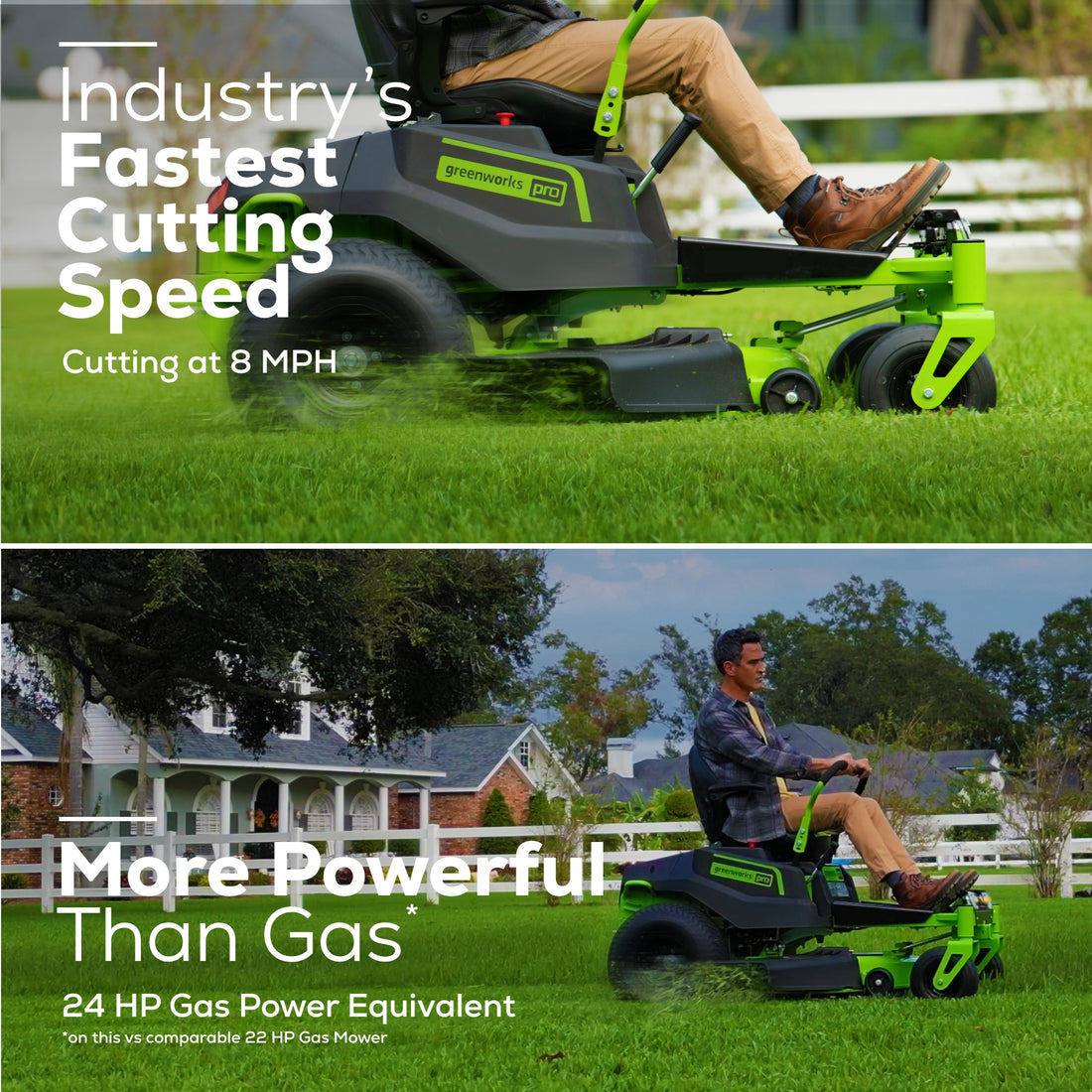 82V 42" CrossoverZ Ride-On Zero Turn Mower | CRZ428 | Greenworks Commercial