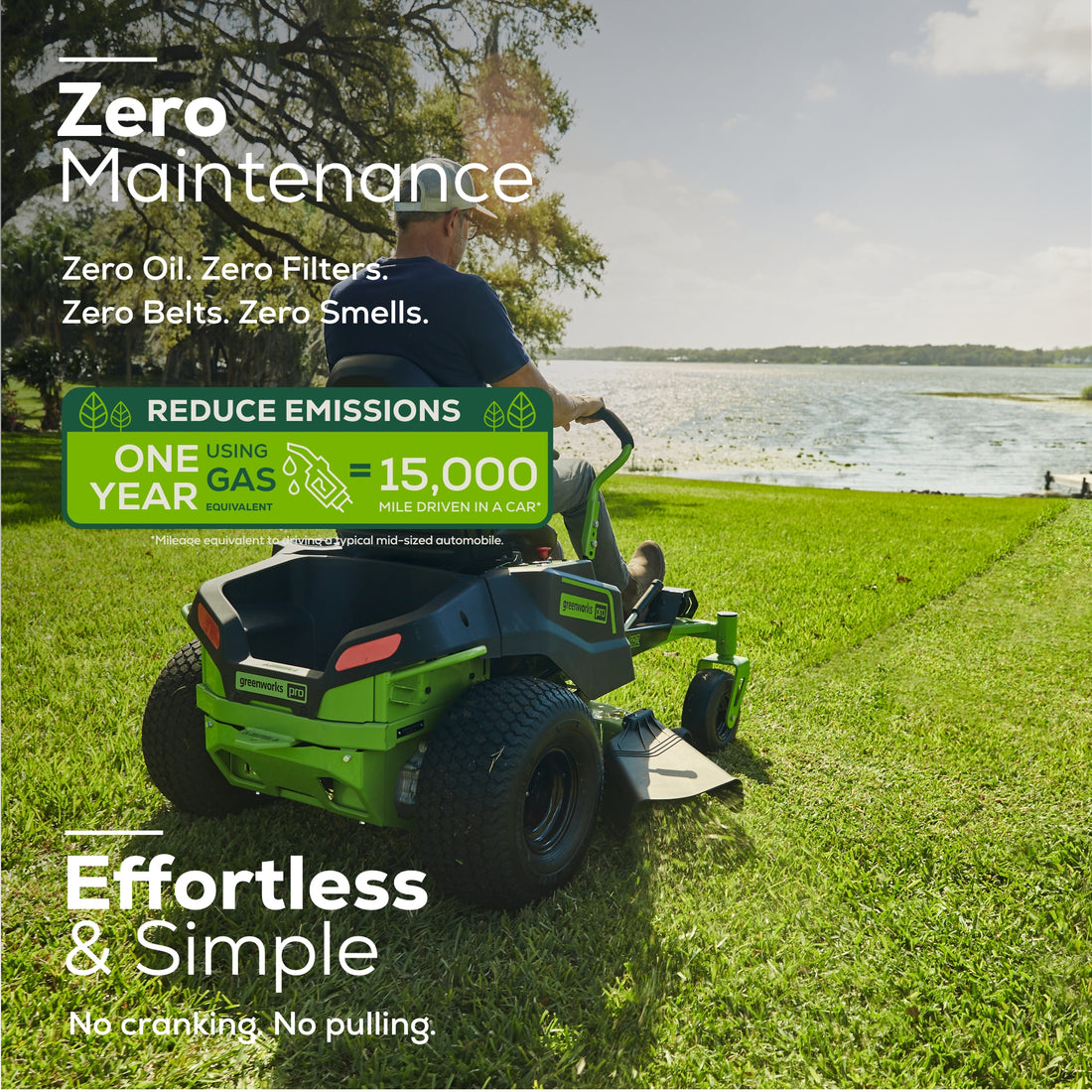 82V 42" CrossoverZ Ride-On Zero Turn Mower | CRZ428 | Greenworks Commercial
