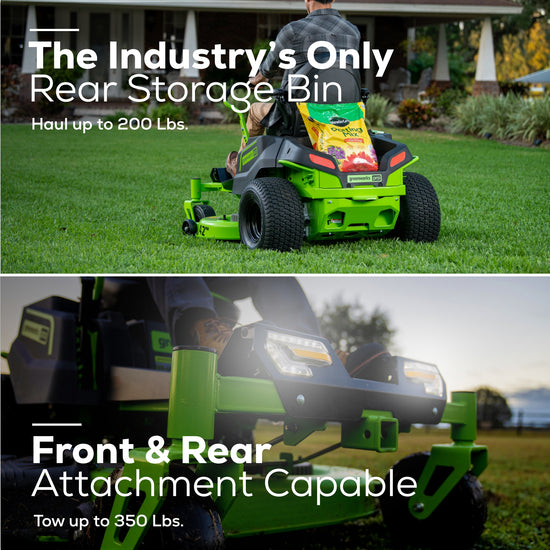 82V 42" CrossoverZ Ride-On Zero Turn Mower | CRZ428 | Greenworks Commercial